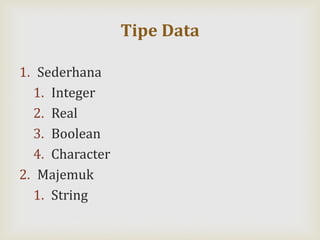 Perkuliahan 1 struktur data | PDF