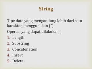 Perkuliahan 1 struktur data | PDF