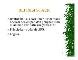 Perkuliahan ke 4 Struktur Data | PDF