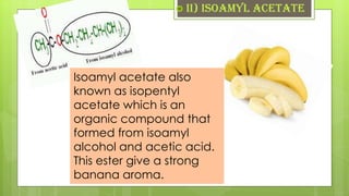 Examples of Ester in Food Flavouring by UNKNOWN ( Minggu Sains ...