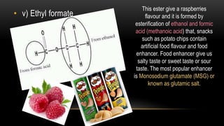 Examples of Ester in Food Flavouring by UNKNOWN ( Minggu Sains ...