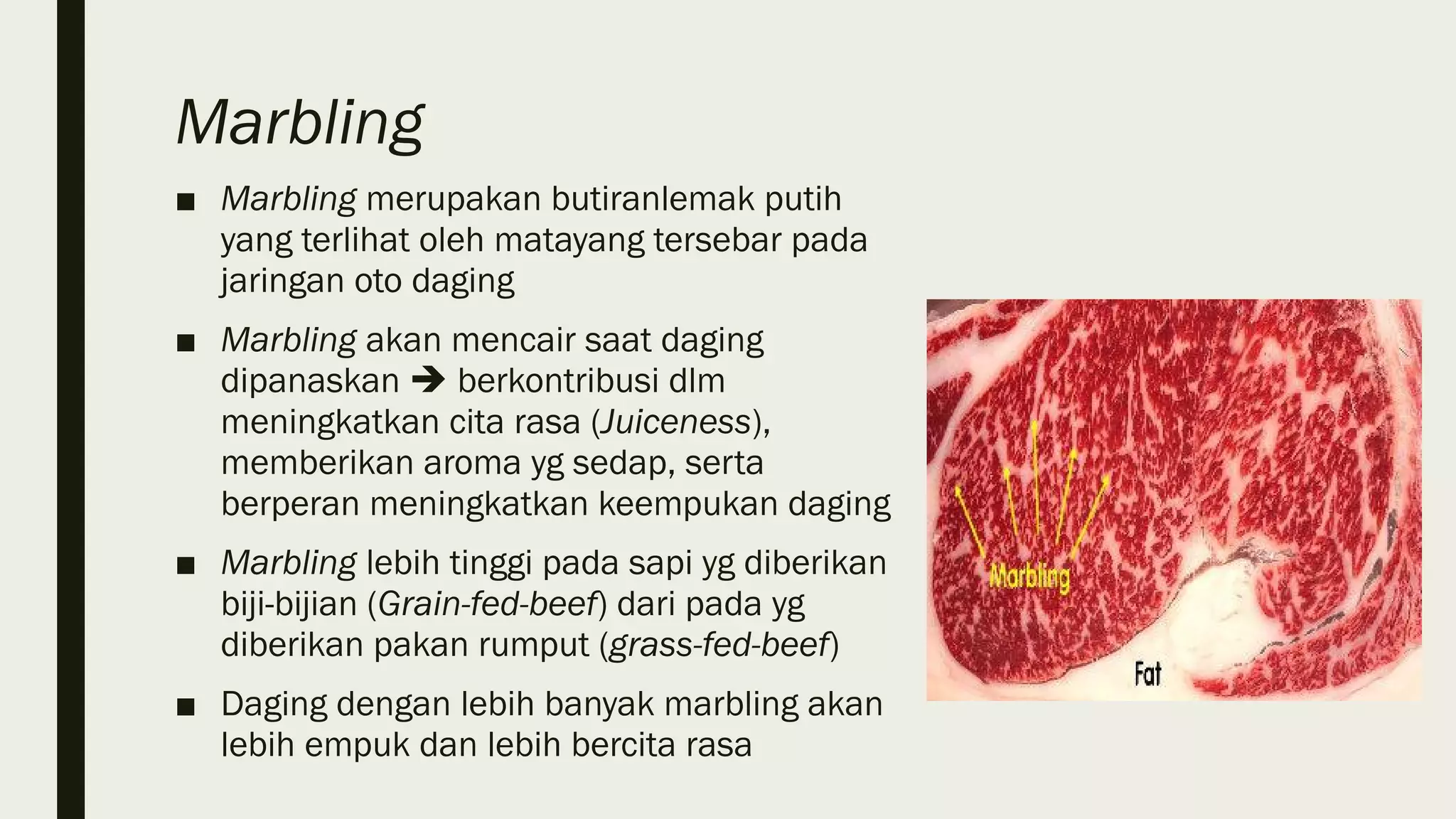 __Minggu VI_Komponen, Struktur, dan Kualitas daging__Setiawan Putra ...