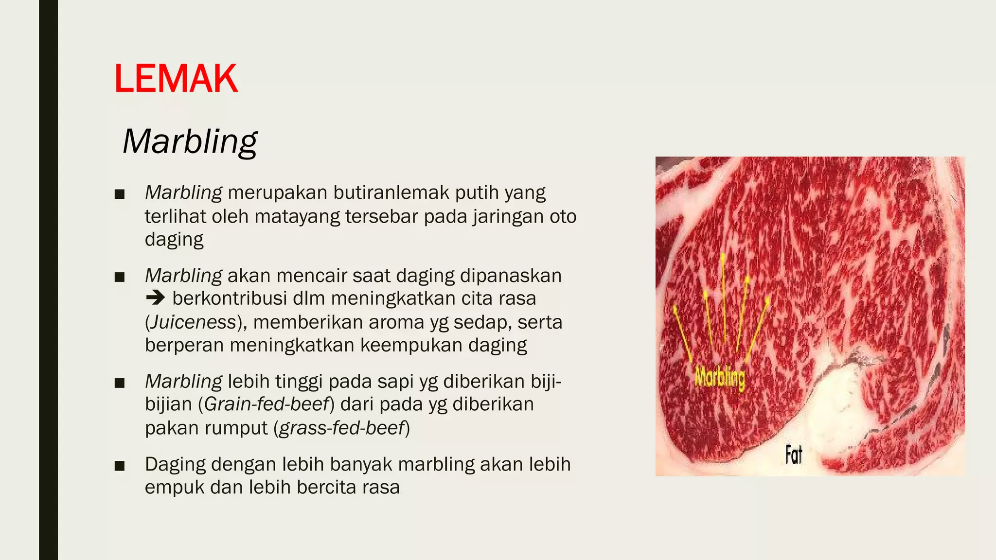 __Minggu VI_Komponen, Struktur, dan Kualitas daging__Setiawan Putra ...