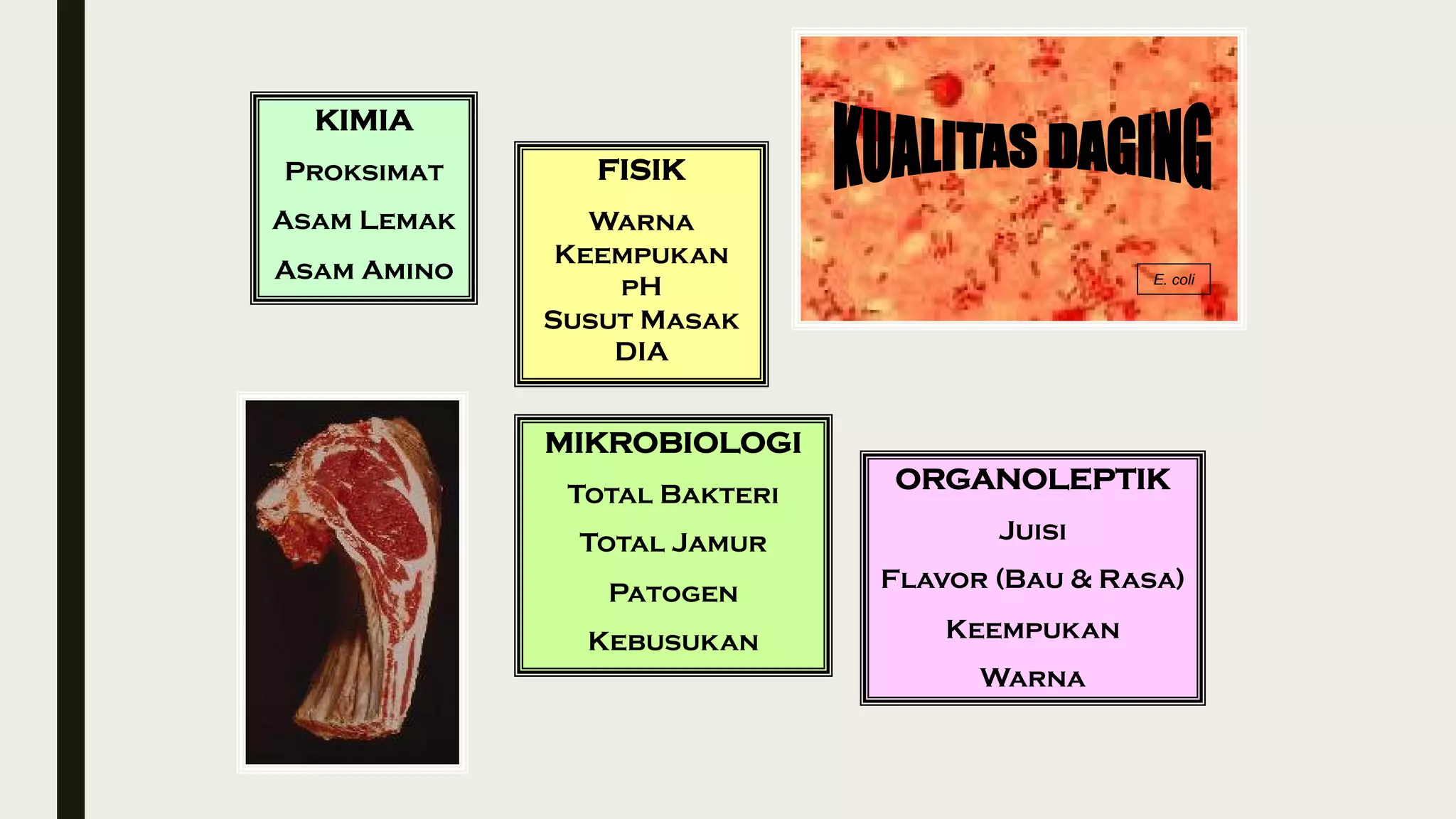 __Minggu VI_Komponen, Struktur, dan Kualitas daging__Setiawan Putra ...