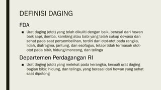 __Minggu VI_Komponen, Struktur, dan Kualitas daging__Setiawan Putra ...