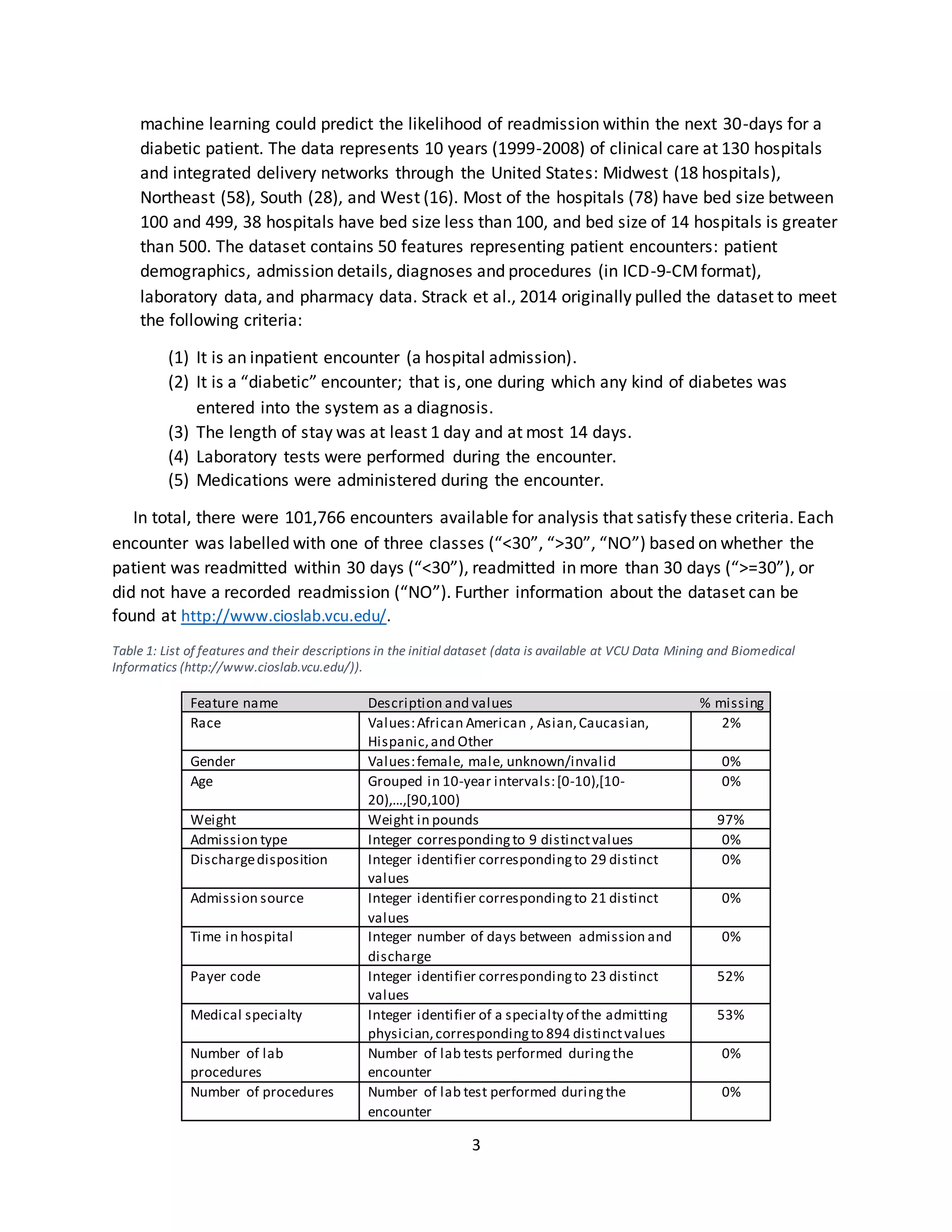 Predicting Diabetic Readmission Rates: Moving Beyond HbA1c | DOCX