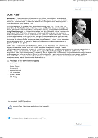 Minha Luta - Adolf Hitler | PDF