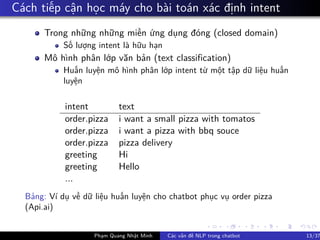 Các bài toán xử lý ngôn ngữ tự nhiên trong phát triển hệ thống chatbot ...