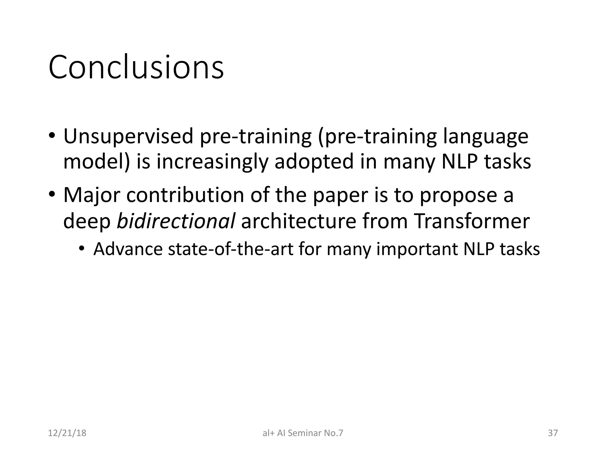 BERT: Pre-training of Deep Bidirectional Transformers for Language ...