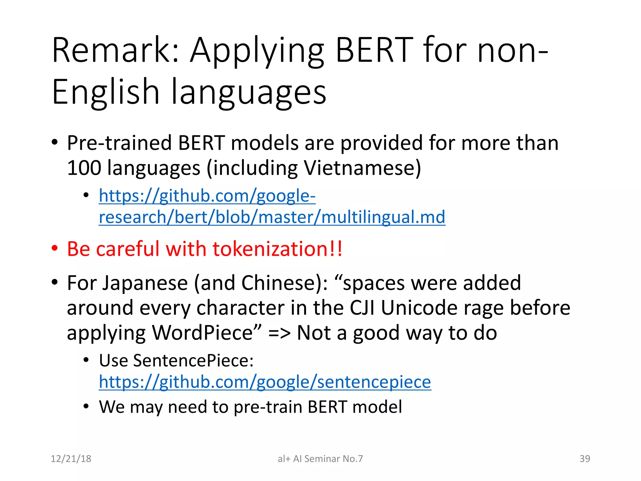 BERT: Pre-training of Deep Bidirectional Transformers for Language ...