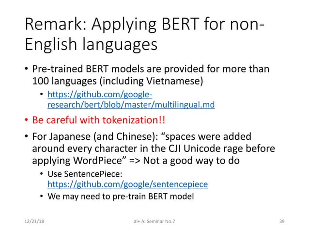 BERT: Pre-training of Deep Bidirectional Transformers for Language Understanding | PDF ...