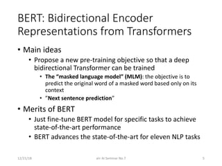 BERT: Pre-training of Deep Bidirectional Transformers for Language ...