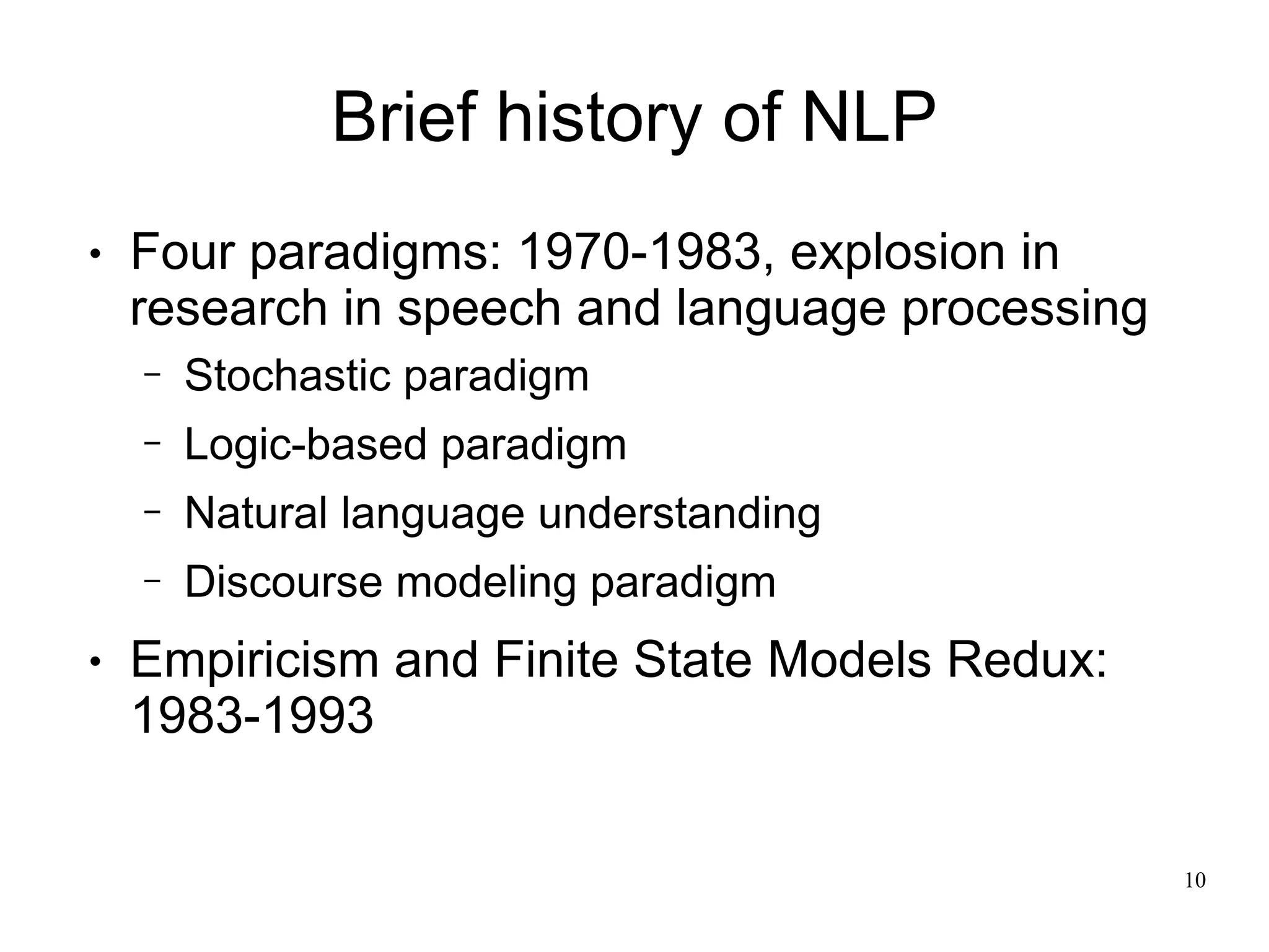 Introduction to natural language processing | PDF