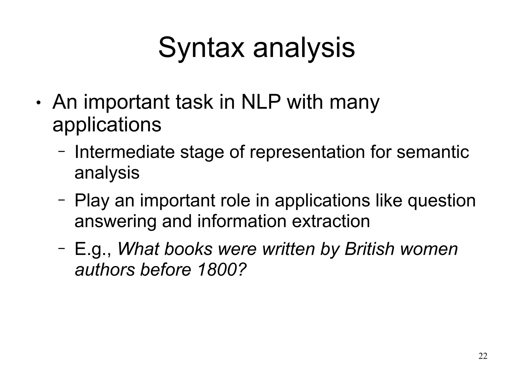Introduction to natural language processing | PDF