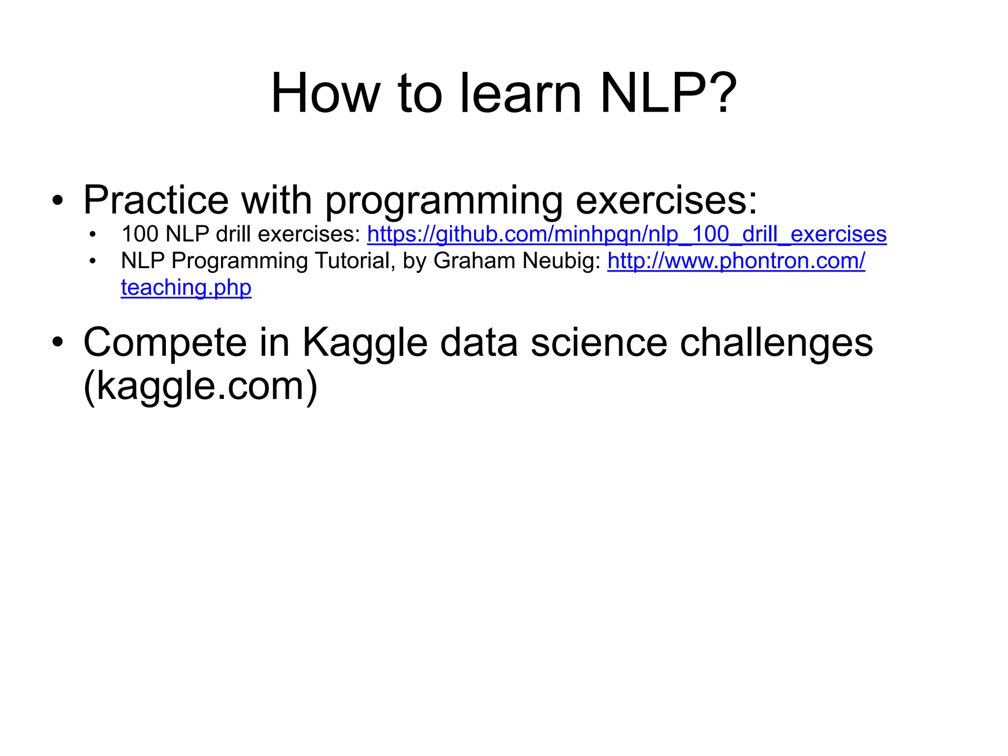 Introduction to natural language processing | PDF