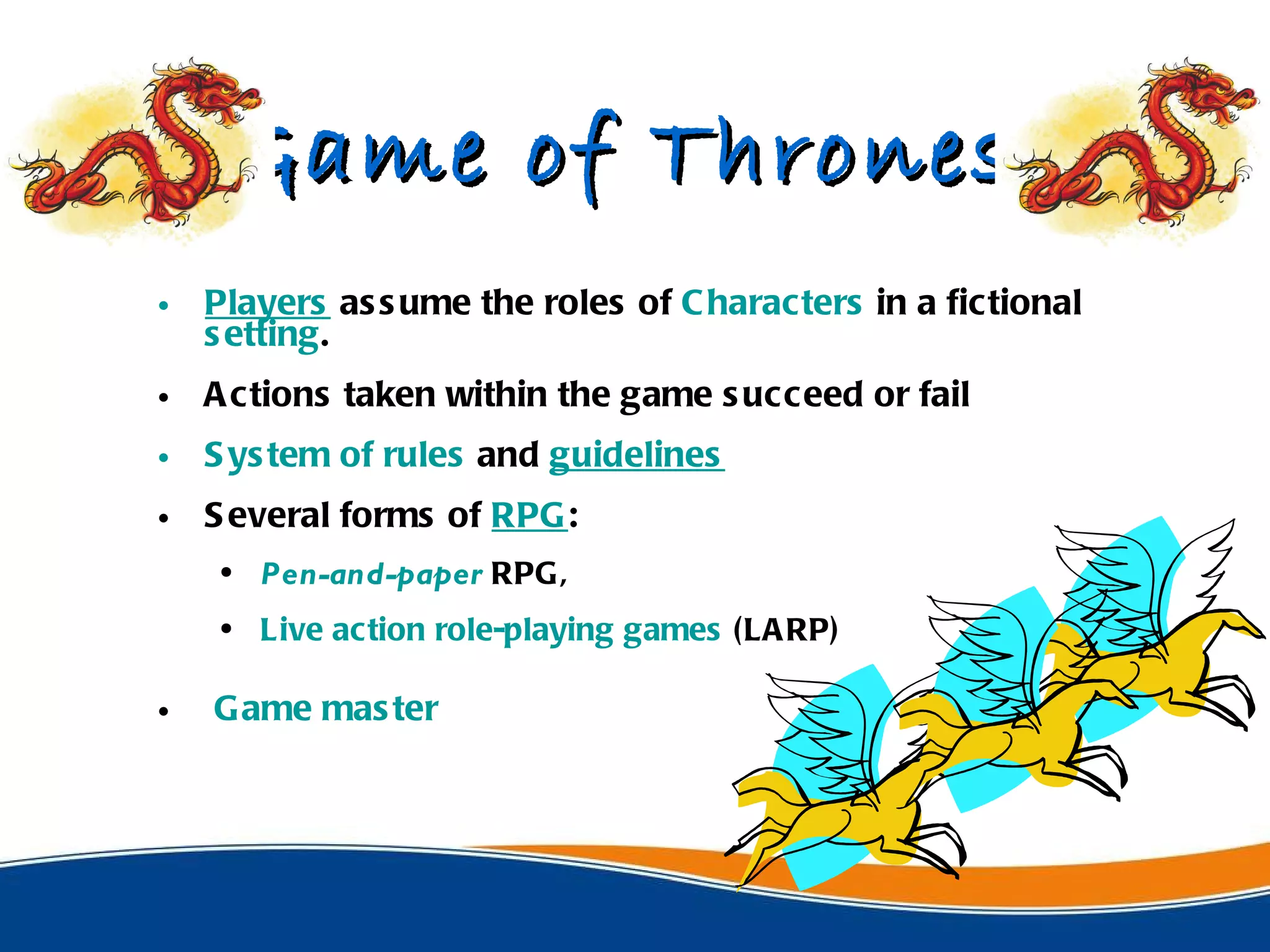 Introduction to Role Playing Games by Minh Tran | PPT