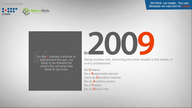 Mini Company Profile MIT and MW | PPT