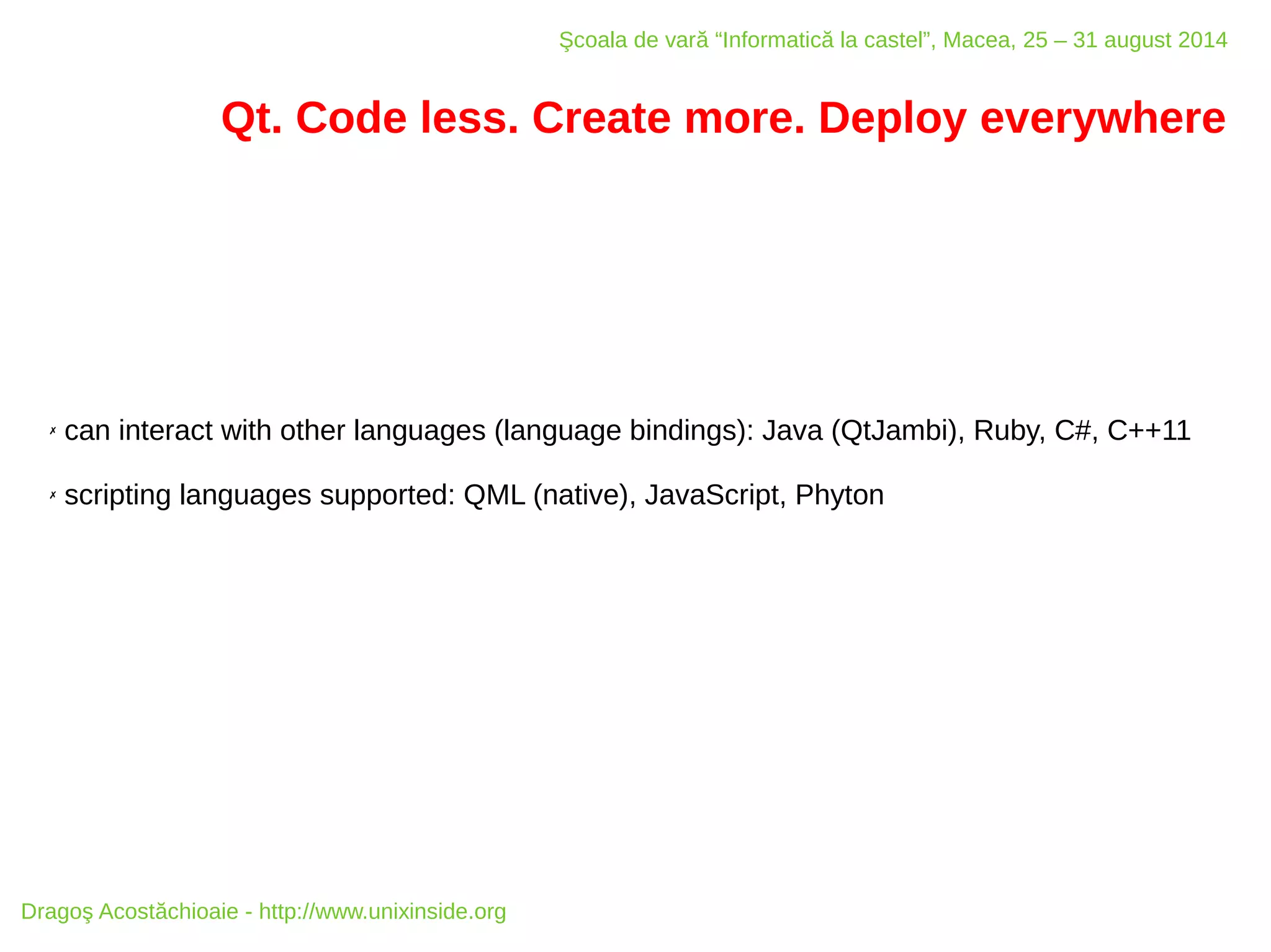 Introduction to Qt programming | PPT