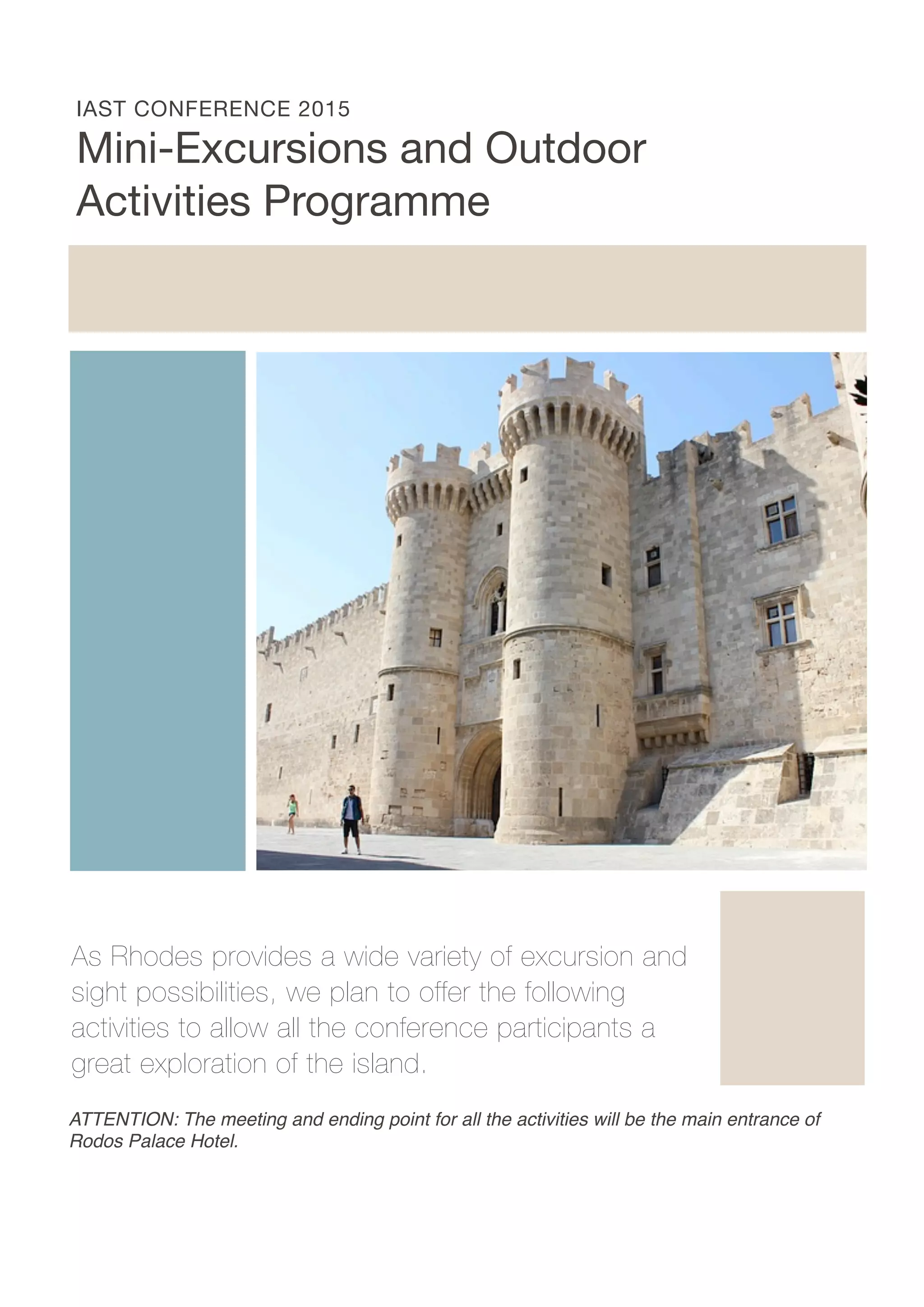 Mini excursions and outdoor activities programme | PDF