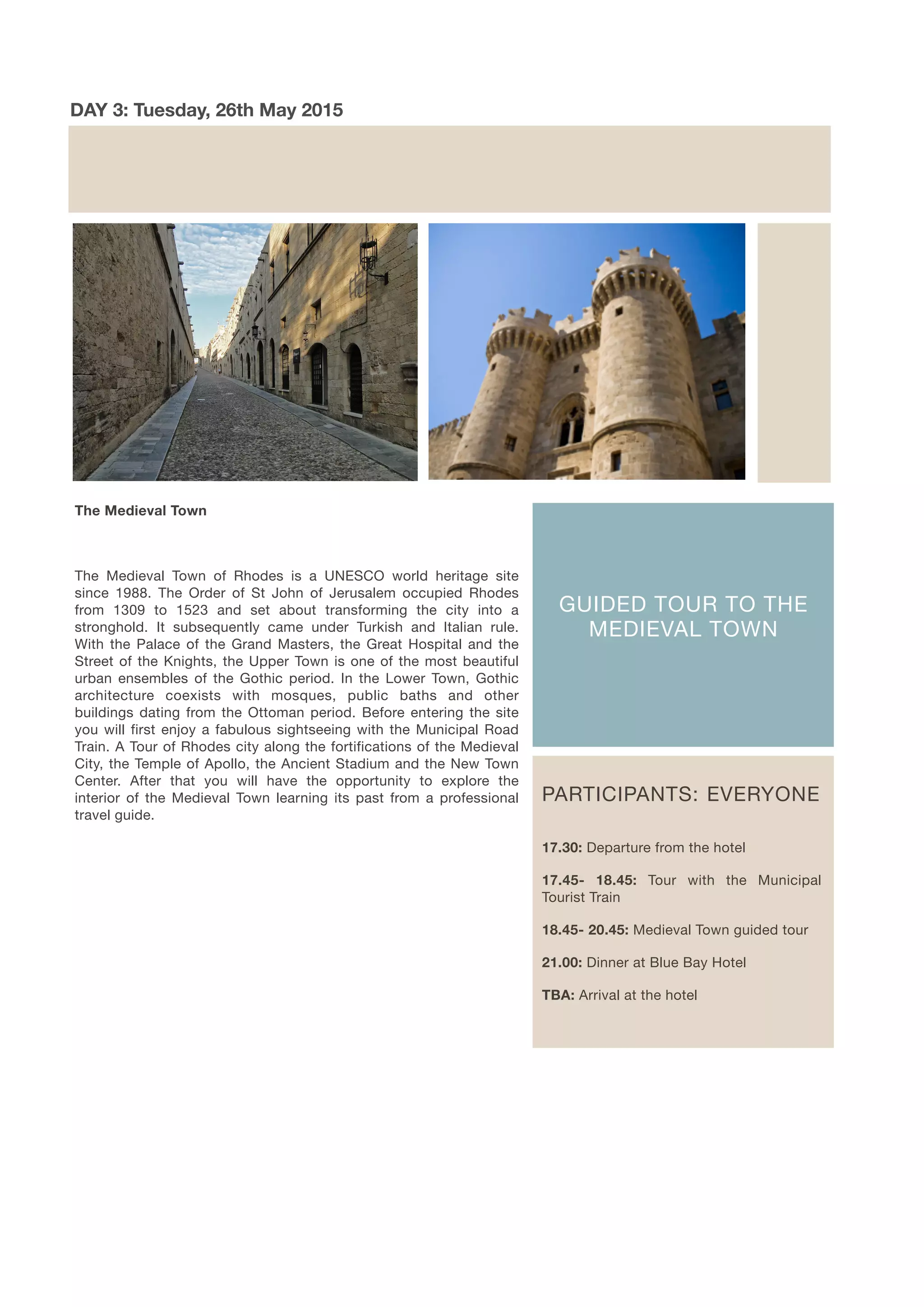 Mini excursions and outdoor activities programme | PDF