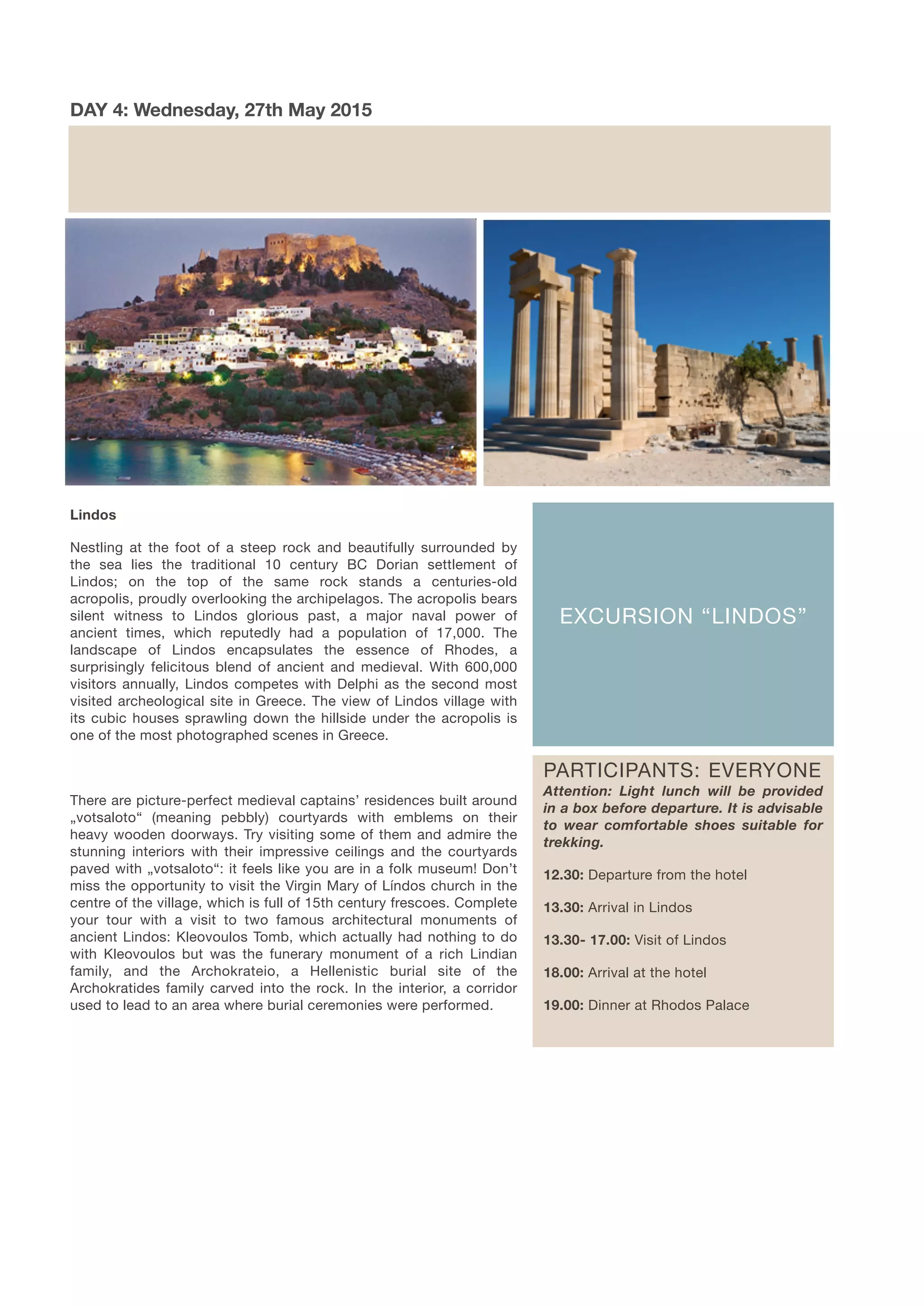 Mini excursions and outdoor activities programme | PDF