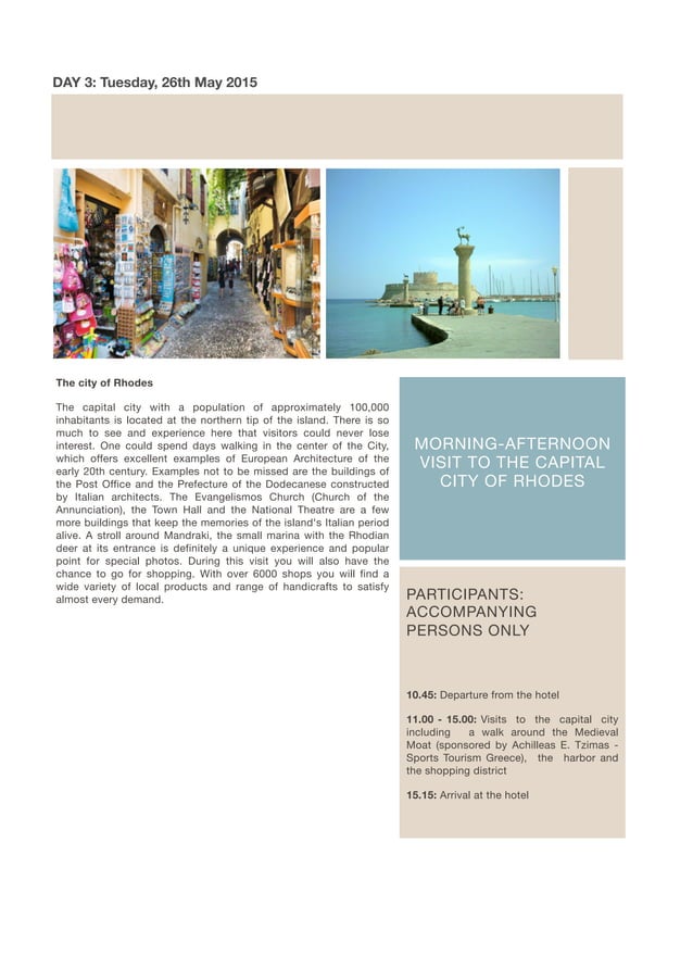 Mini excursions and outdoor activities programme | PDF