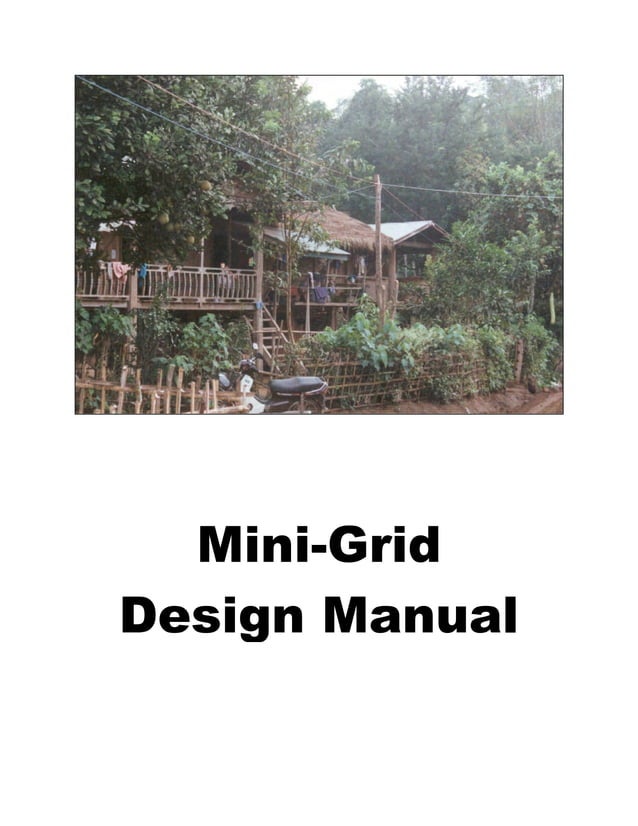 Mini grid design manual | PDF
