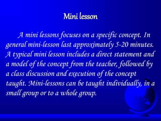 Mini lesson plan | PPTX