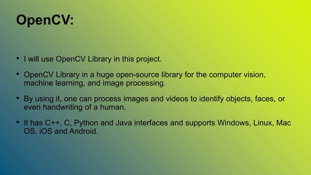 Face Detection App Using Cpp Presentationppt 0306