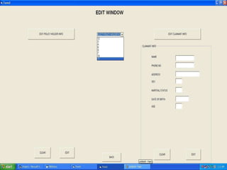 INSURANCE DATABASE MANAGEMENT SYSTEM | PPTX