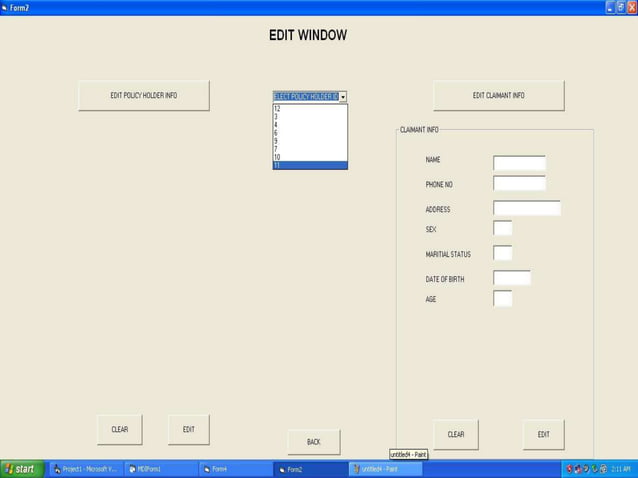 INSURANCE DATABASE MANAGEMENT SYSTEM | PPTX | Databases | Computer Software and Applications