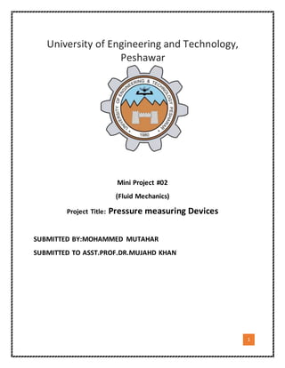 Pressure measuring Devices | PDF