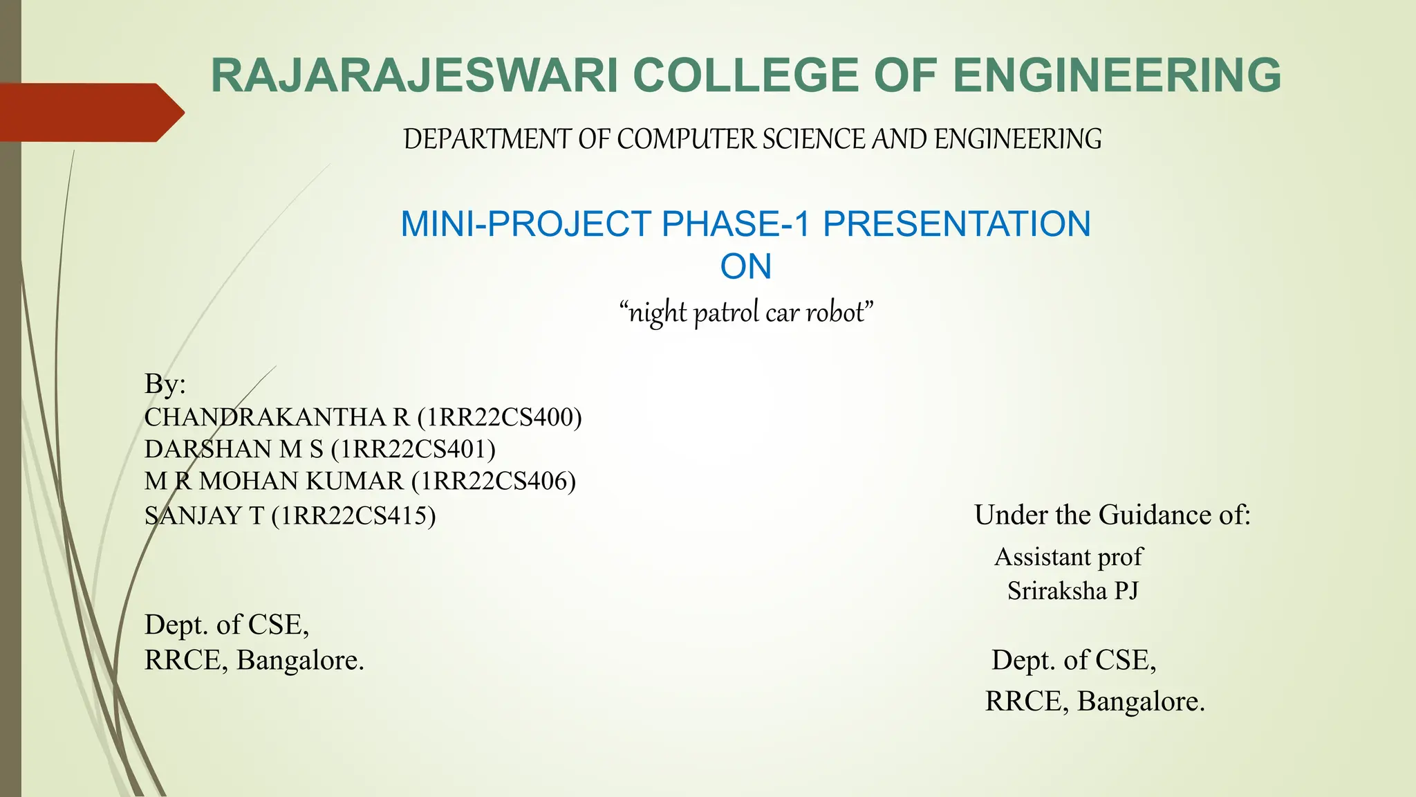 The Night Patrol Car Robot is an advanced robotic system engineered for ...