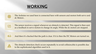 mini project on self driving robot using l293d and arduino | PPT