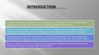 mini project on self driving robot using l293d and arduino | PPTX