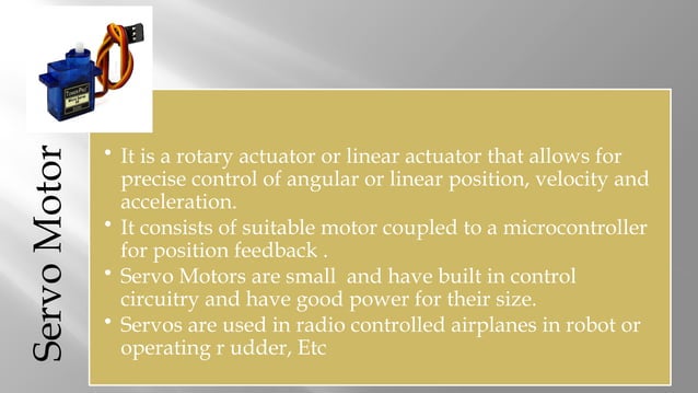mini project on self driving robot using l293d and arduino | PPT
