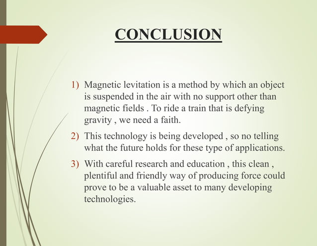 Magnetic Levitation(MAG-LEV) | PPTX