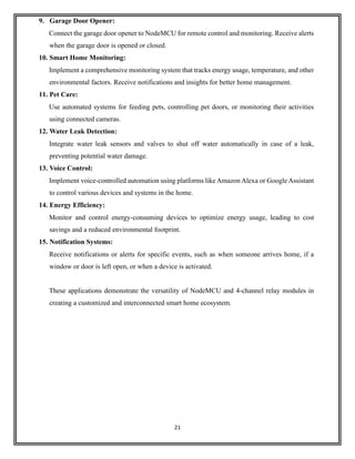 Home Automation Using NodeMCU ESP8266 project | PDF