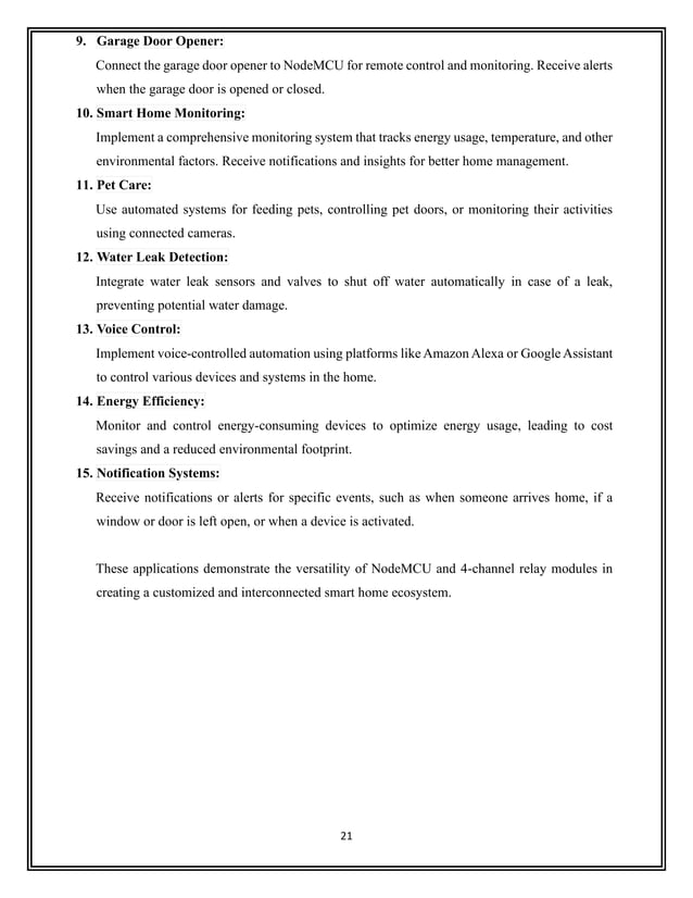 Home Automation Using Nodemcu Esp8266 Project Pdf