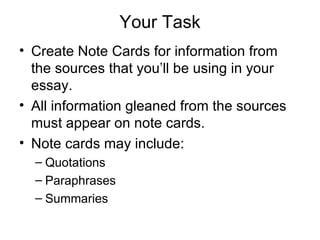 Mini Research Project | PPT