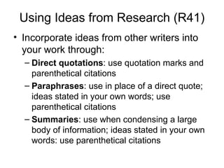 Mini Research Project | PPT