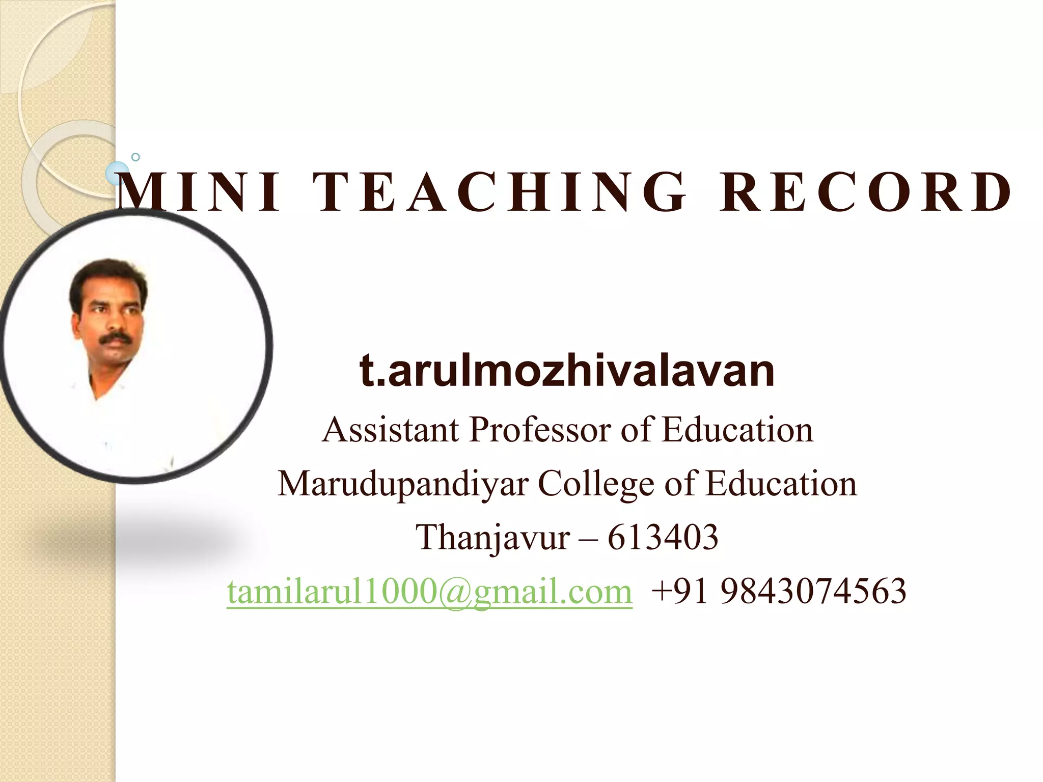 Mini-teaching - Arul.pptx