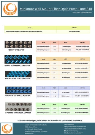 Essential information about Mini Wall Mount Patch Panel: | PDF | Technology & Computing