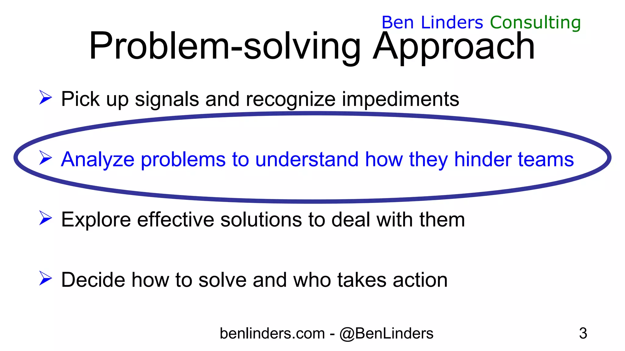 Mini workshop collaborative problem solving - OOP 2021 - Ben Linders | PPT