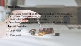 basics of ionic liquids and emulsions | PPT