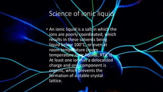 basics of ionic liquids and emulsions | PPT