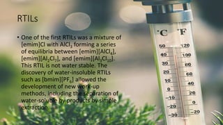 basics of ionic liquids and emulsions | PPT