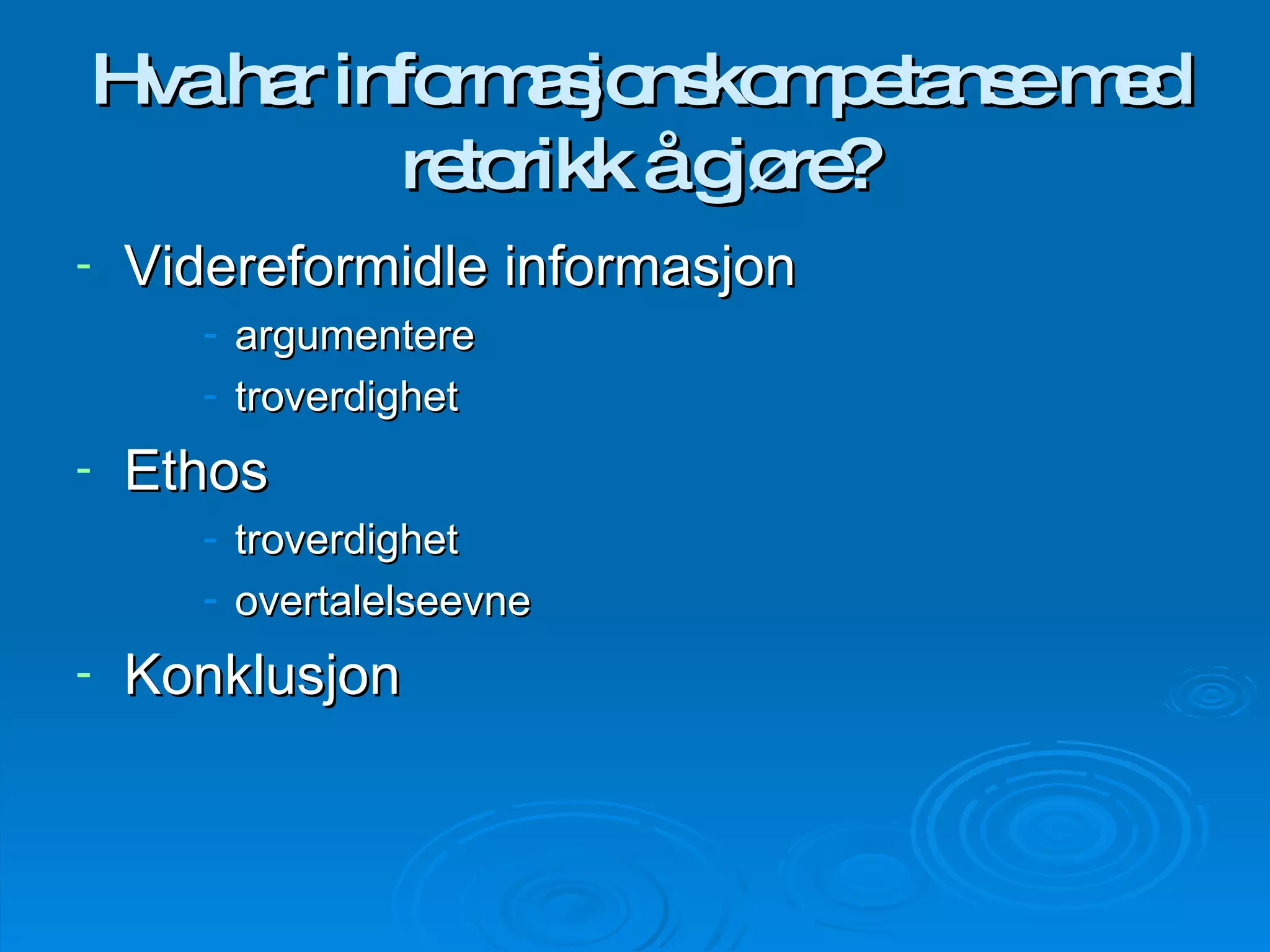 Retorikk | PPT