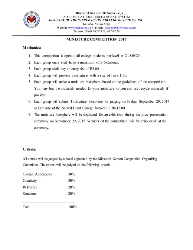 Miniature competition 2017 | DOCX