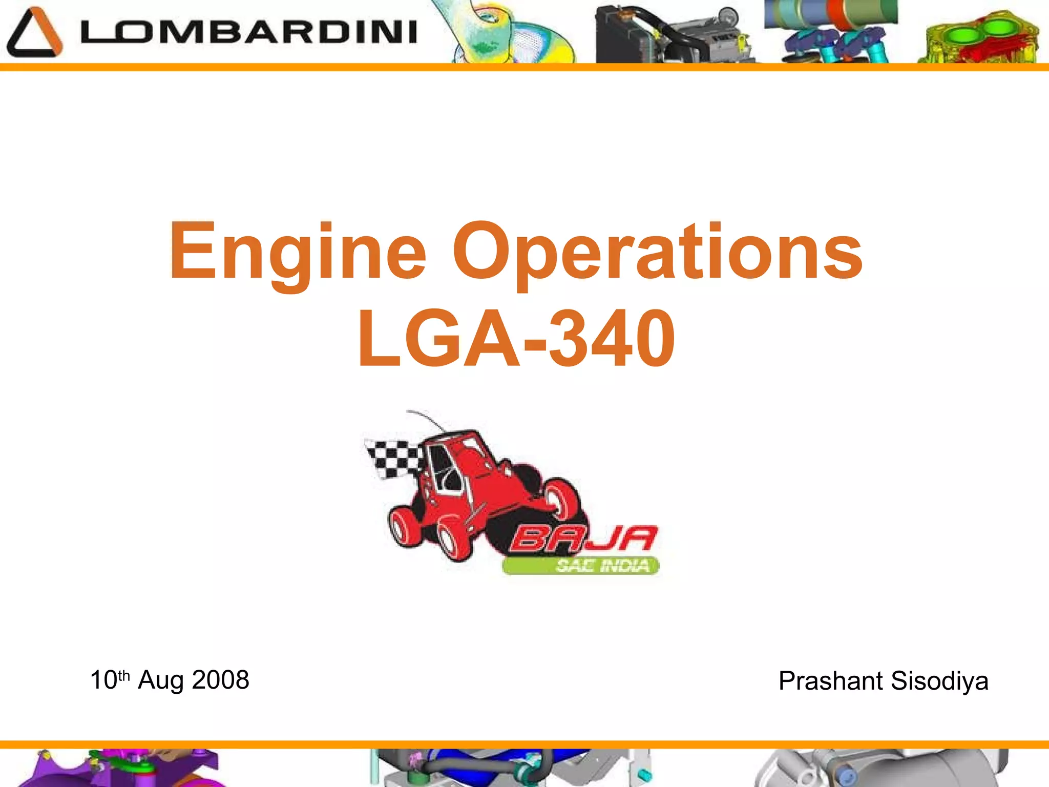 Mini BAJA Engine LGA340 | PPT